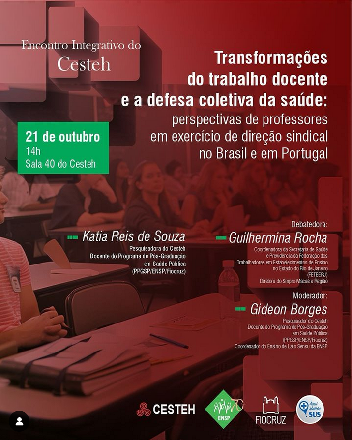 Encontro Integrativo do Cesteh: ‘Transformações do trabalho docente e a ...